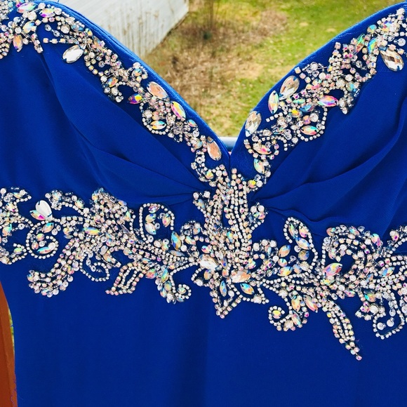 J COUTURE | Dresses | J Couture Elegant Rhinestone Gala Dress | Poshmark